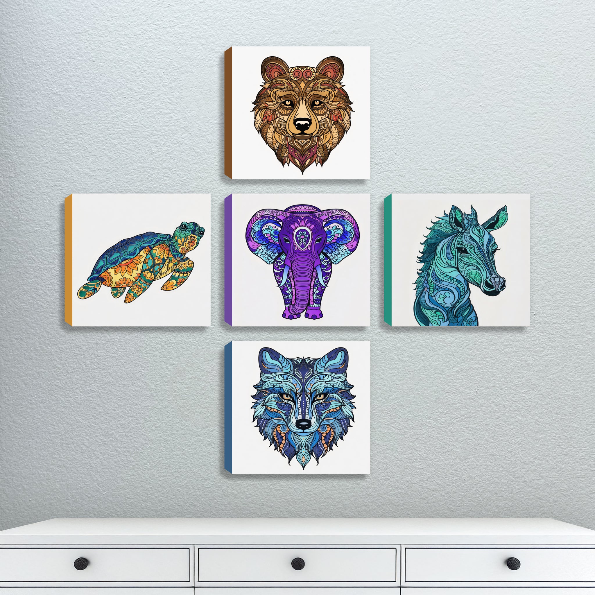 Wild Mandalas (5-Pack)